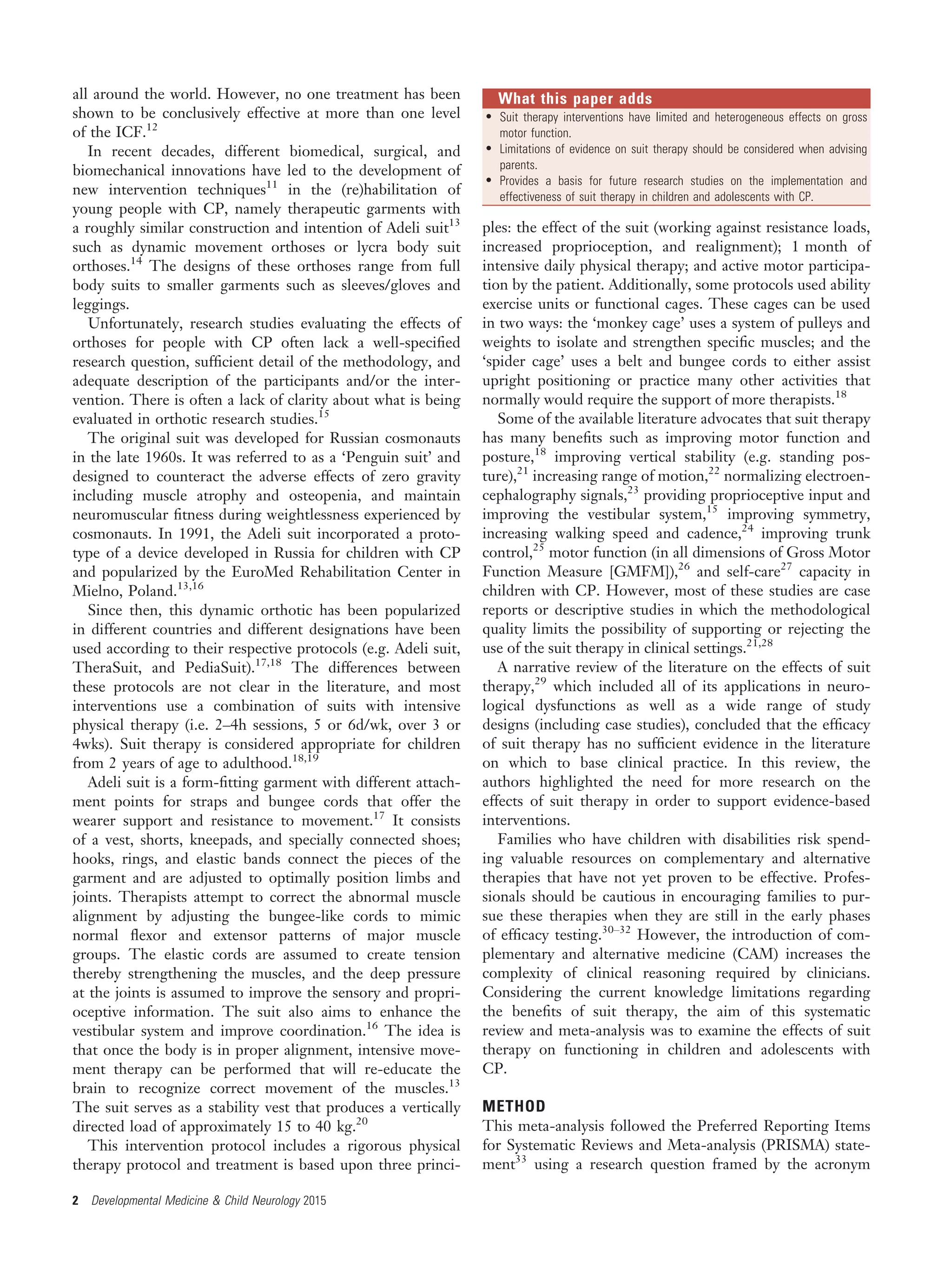 Efficacy_of_suit_therapy_on_functioning (1).pdf | Physical Therapy ...