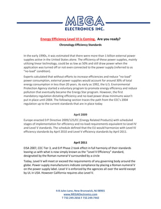 Energy Efficiency Level VI is Coming Soon | PDF