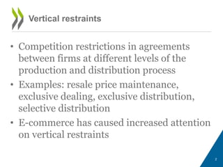 Efficiency Analysis in Vertical Restraints – OECD Secretariat – OECD ...