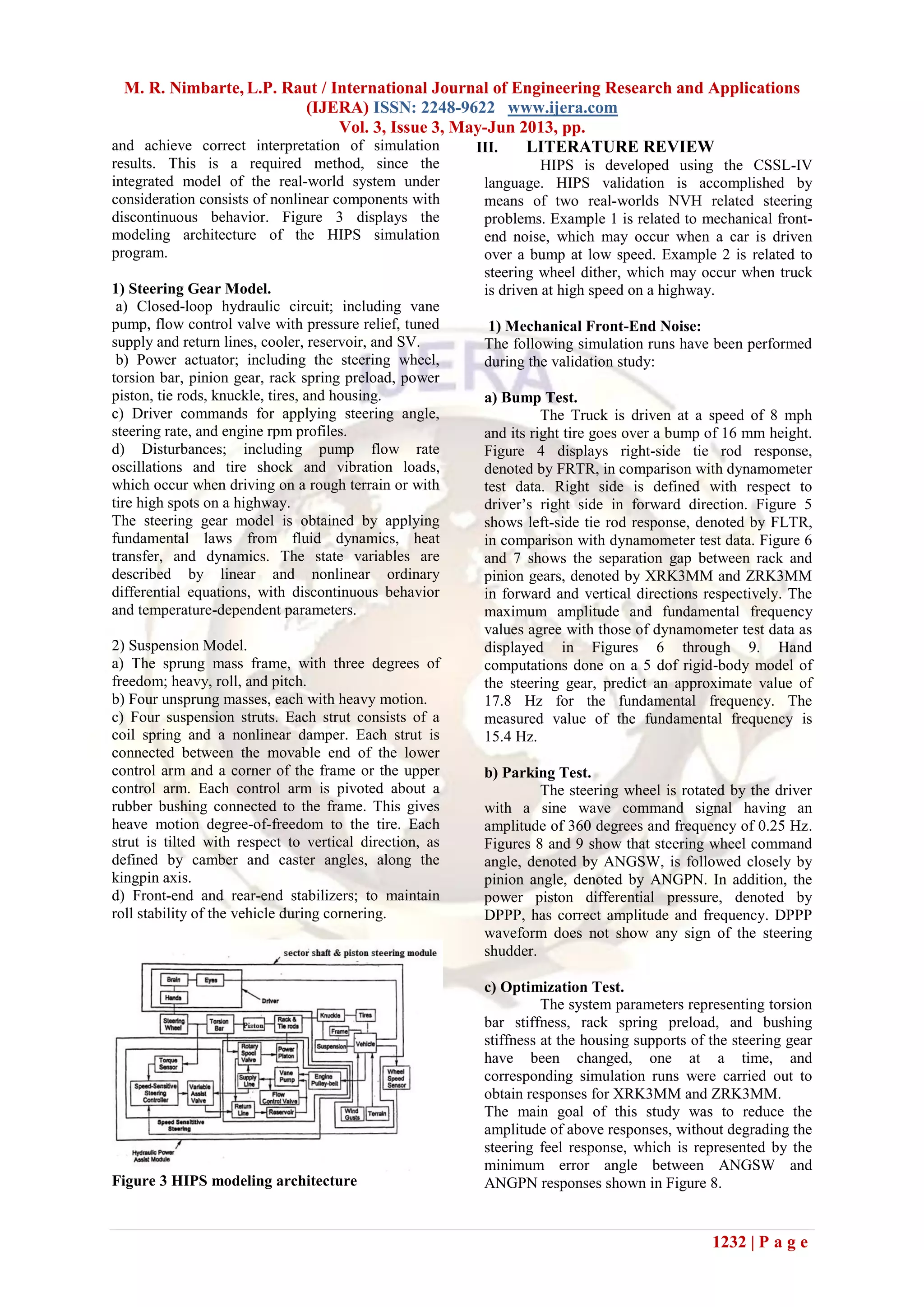 Efficiency analysis of hydraulic power steering system | PDF