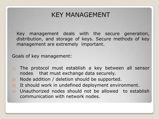 Efficiency analysis of public key management scheme for wsn using TinyOS | PPTX