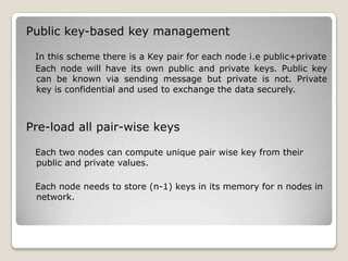 Efficiency analysis of public key management scheme for wsn using TinyOS | PPTX