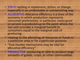 Efficiency and economic valuation ppt | PPTX