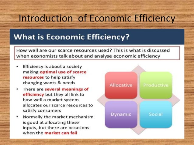 Efficiency and economic valuation ppt | PPTX | Business | Business and ...