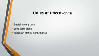 Efficiency and effectiveness: Presentation with Examples | PPTX