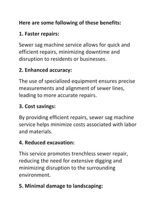 Efficiency and Precision sewer sag machine.pdf