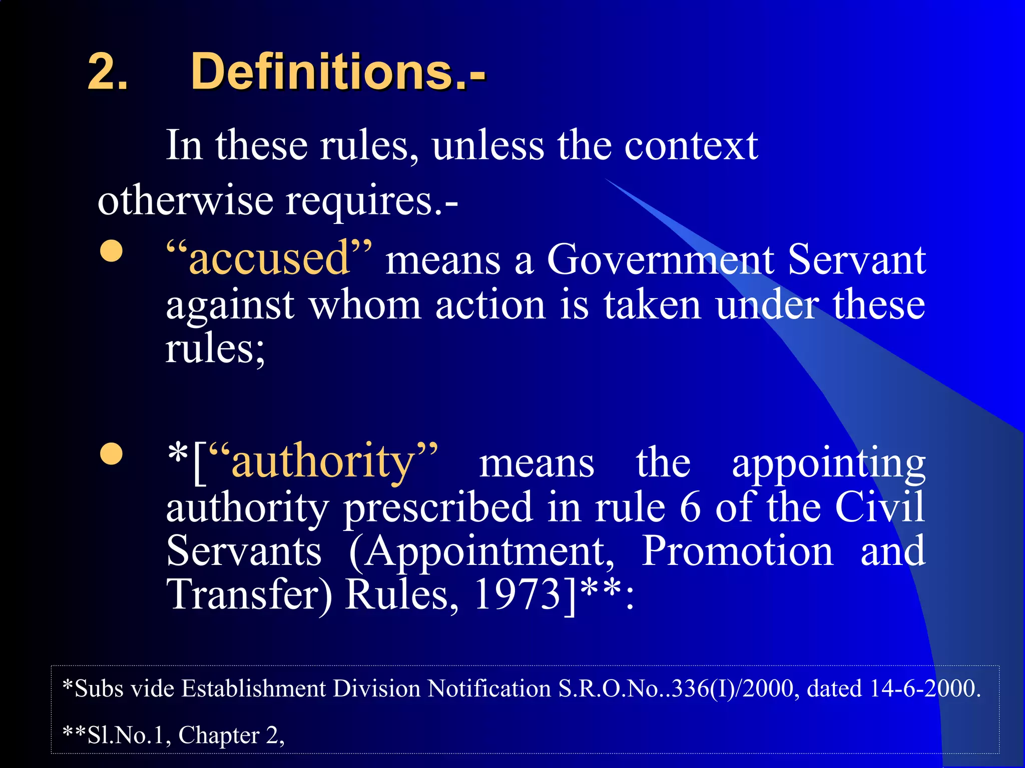 Efficiency & discipline rules by muhammad ejaz ghani from sti | PPT ...