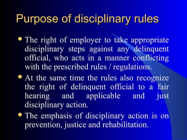 Efficiency & discipline rules by muhammad ejaz ghani from sti | PPT ...