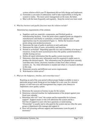 QUALITY AUDIT TRACKING: THE KEY TO EFFICIENCY, EFFECTIVENESS AND VALUE ...