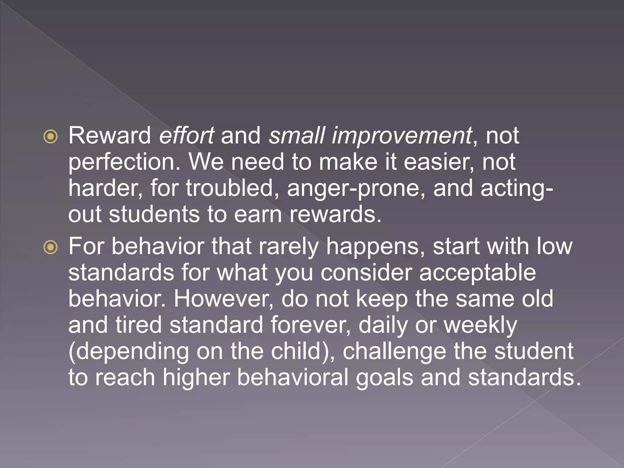 Increasing Our Efficiency in Giving Rewards to Students | PPTX