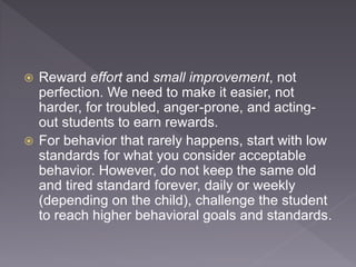 Increasing Our Efficiency in Giving Rewards to Students | PPT