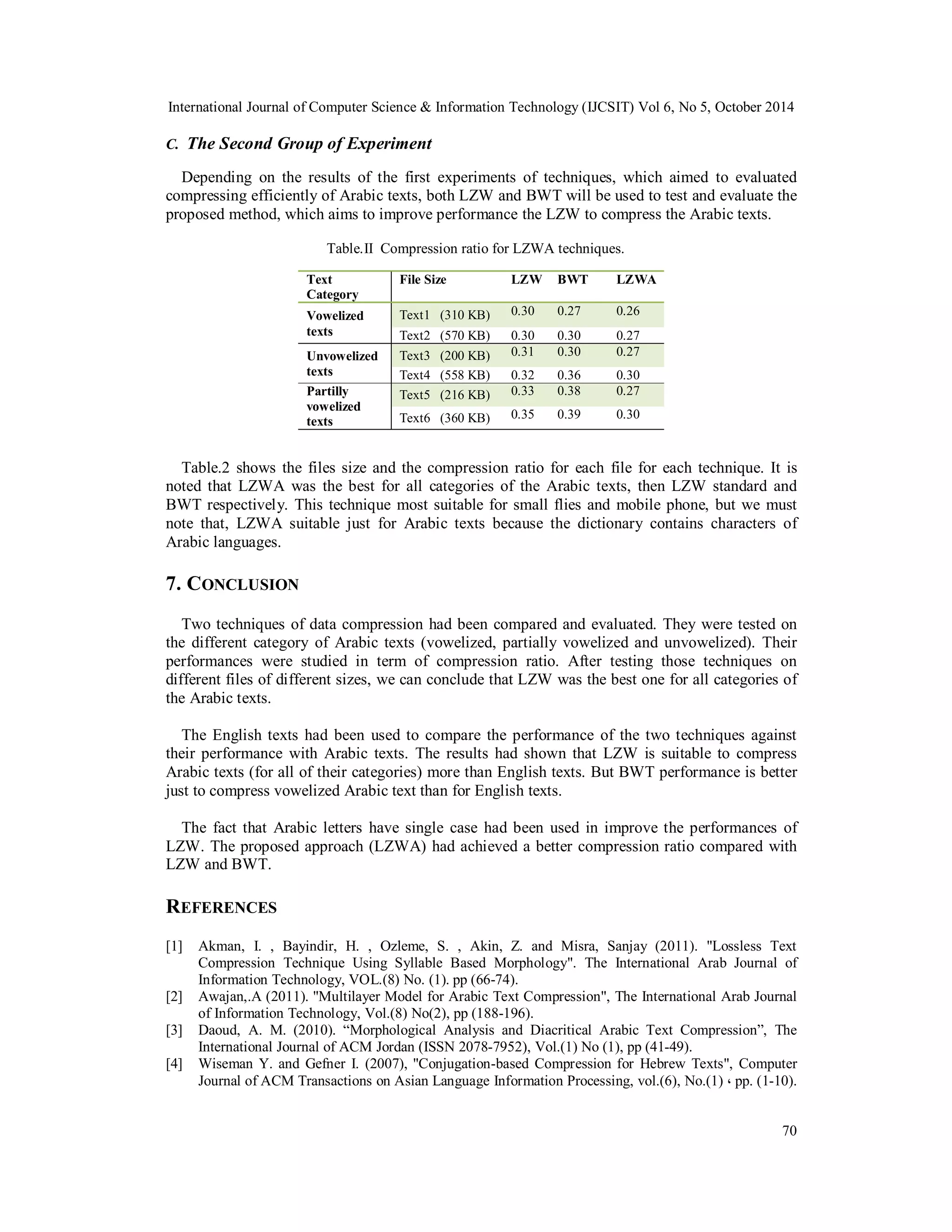 Efficiency Lossless Data Techniques For Arabic Text Compression Pdf