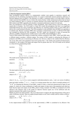 Efficiency of macedonian banks a dea approach | PDF