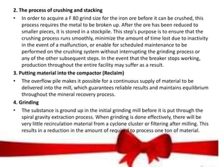 6 Main stages in the processing of iron ore | PPTX