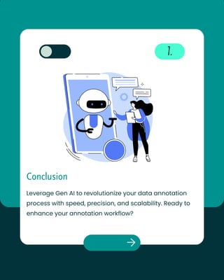 Efficiency, Precision, and Future Trends Data Annotation with Gen AI | PDF