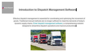 Efficiency Redefined: Transforming Dispatch Operations with Freight ...