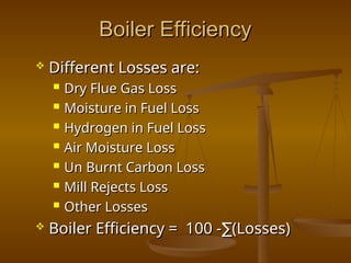 performance and Testing of boiler Efficiency testing.ppt