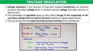 Voltage Regulation of Transformer ,Efficiency of transformer|Day 8 ...