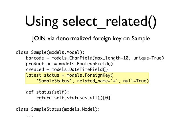 Efficient Django QuerySet Use