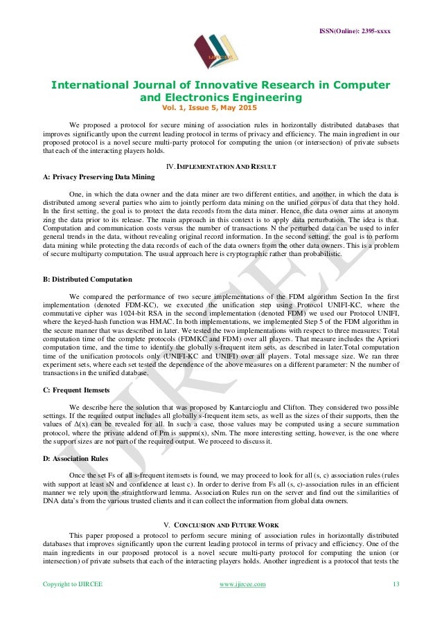 Efficient Data Mining Of Association Rules in Horizontally Distribute…