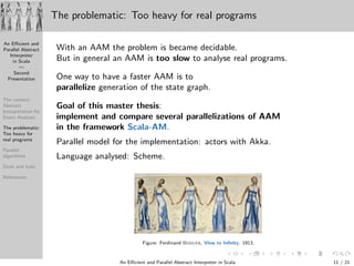 An Efficient and Parallel Abstract Interpreter in Scala — Second Presentation | PPT