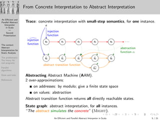 An Efficient and Parallel Abstract Interpreter in Scala — Second Presentation | PPT