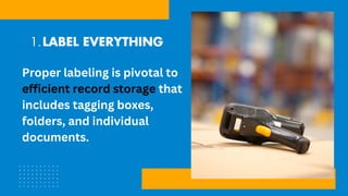 Efficient Record Storage For Improved Data Management | PDF