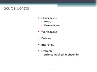 Efficient Software Development with Visual Studio Team System 2008 | PPT
