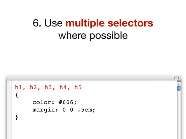 Efficient, maintainable CSS | PDF | Web Design and HTML | Internet
