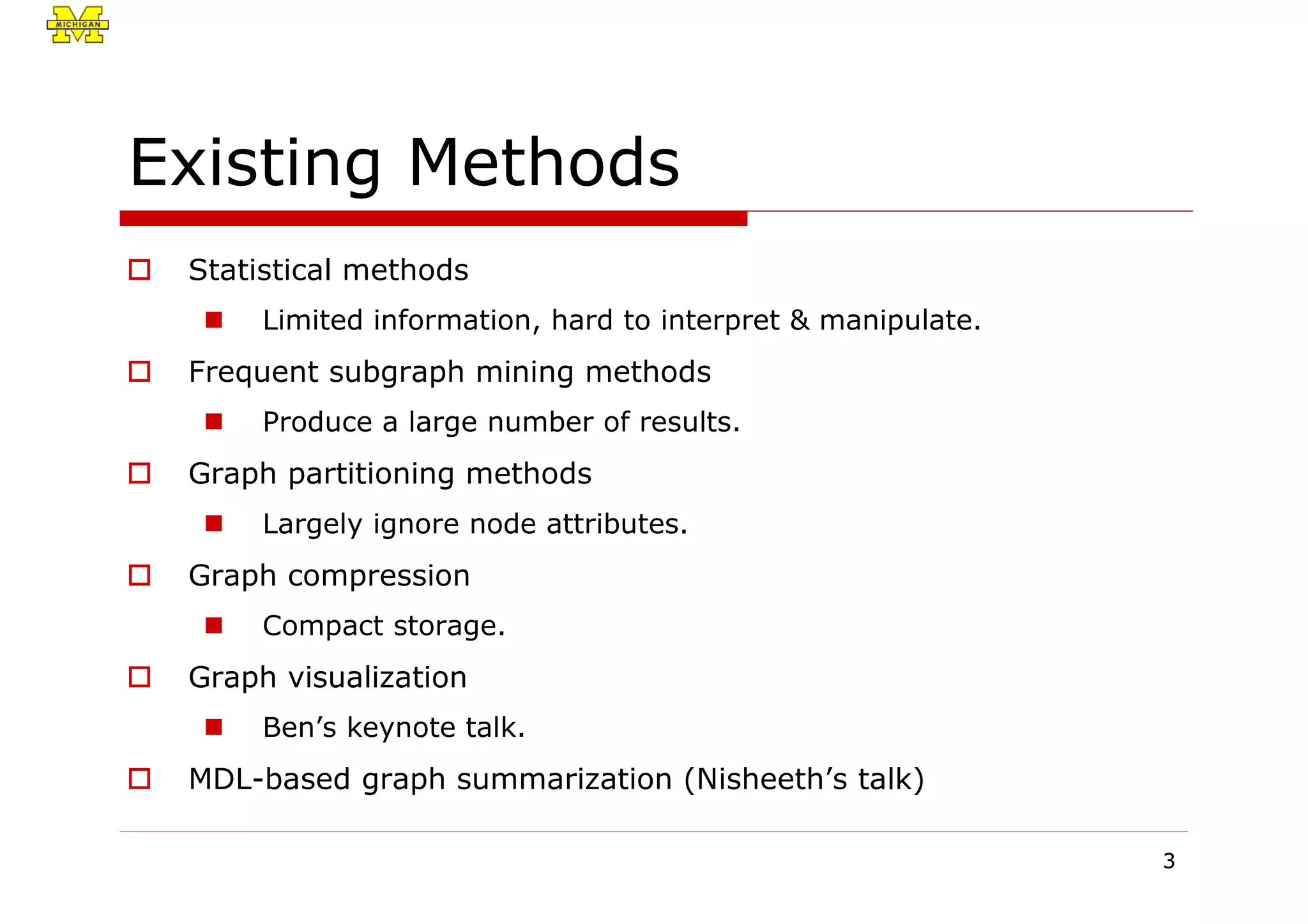 Efficient aggregation for graph summarization | PPT