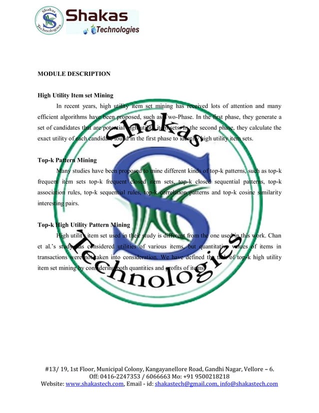 Efficient Algorithms For Mining Top K High Utility Item Sets Pdf