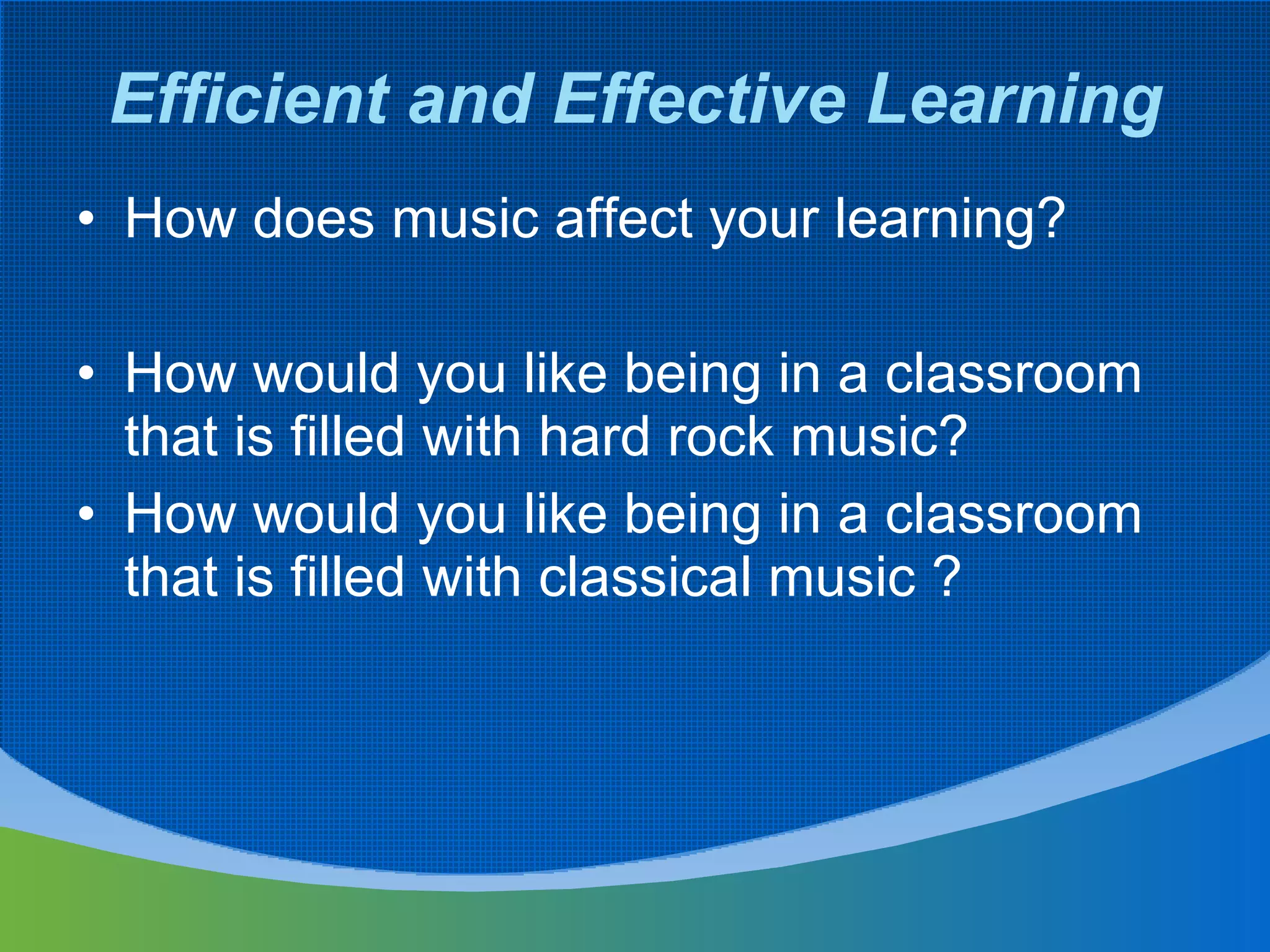 Efficient and effective learning | PPT