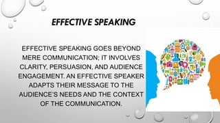 Efficient and EFFECTIVE SPEAKING . | PDF