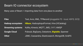 HBaseCon2017 Efficient and portable data processing with Apache Beam and HBase | PDF