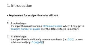Efficient anomaly detection via matrix sketching | PPT
