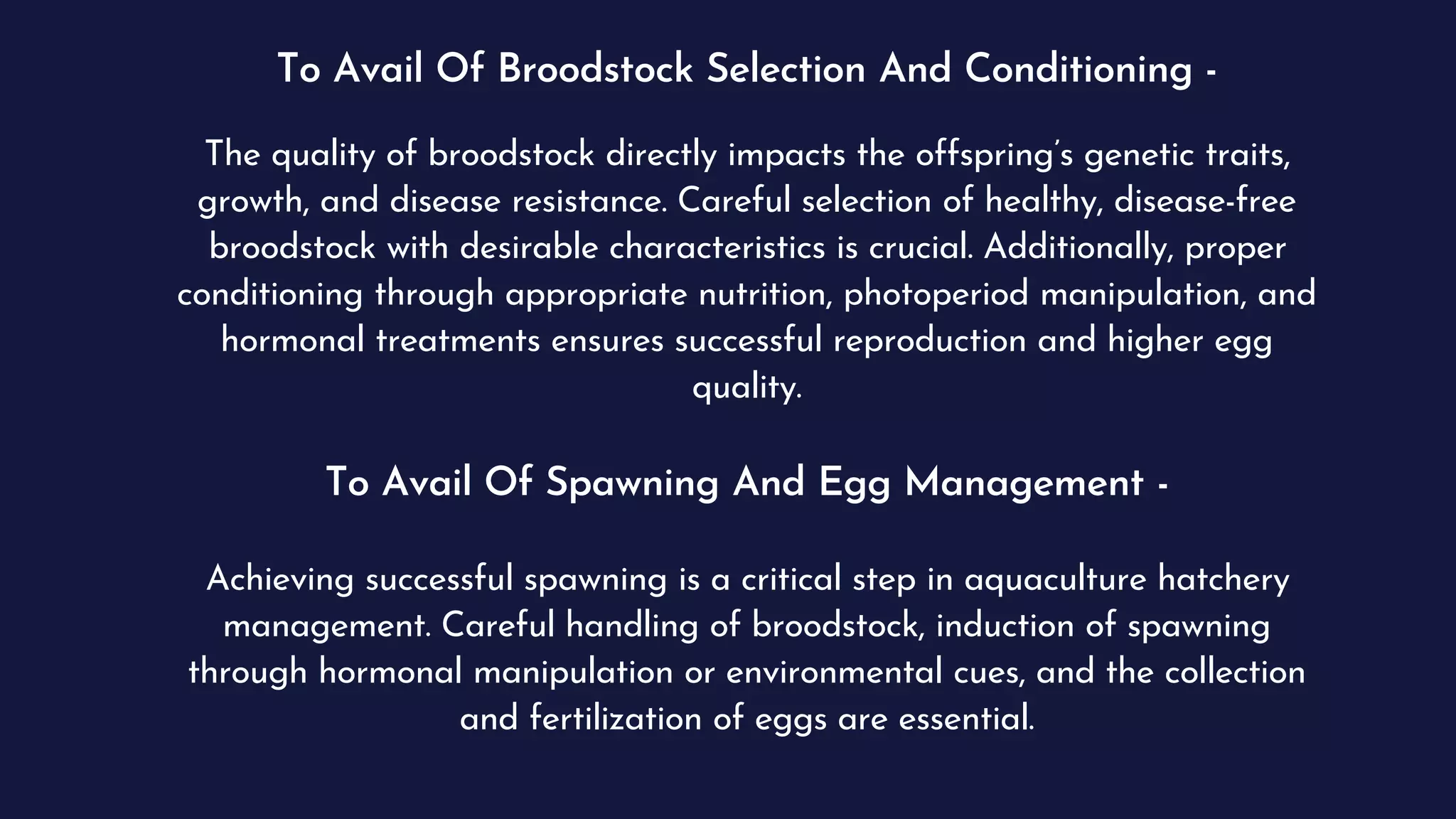 Efficient Aquaculture Hatchery Management: Best Practices And ...