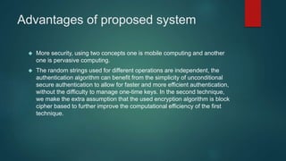 Efficient authentication for mobile and pervasive computing | PPTX | Information and Network ...