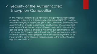Efficient authentication for mobile and pervasive computing | PPT