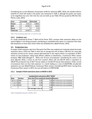 Efficient belt extension_process in Room and Pillar mining method | PDF