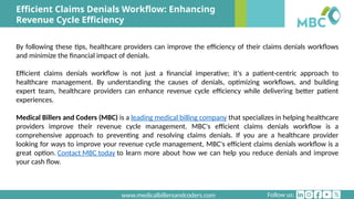 Efficient Claims Denials Workflow Enhancing Revenue Cycle Efficiency.pptx