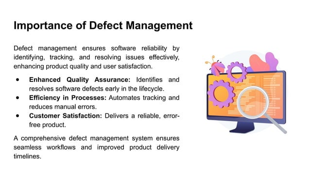 Efficient Defect Management in Software Management | PPT