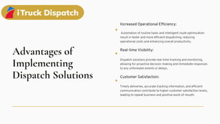 Efficient Dispatch Solutions for Modern Trucking Businesses | PPT