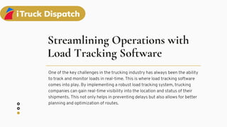 Efficient Dispatch Solutions for Modern Trucking Businesses | PPT