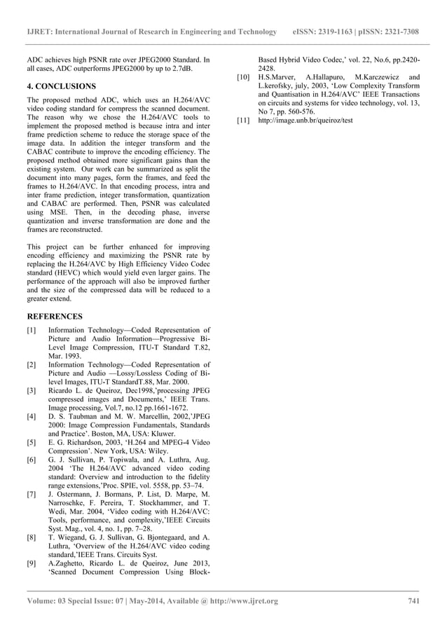 Efficient Document Compression Using Intra Frame Prediction Tecthnique