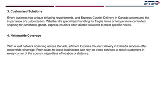 Efficient Express Courier Delivery: Navigating Canada's Logistics ...