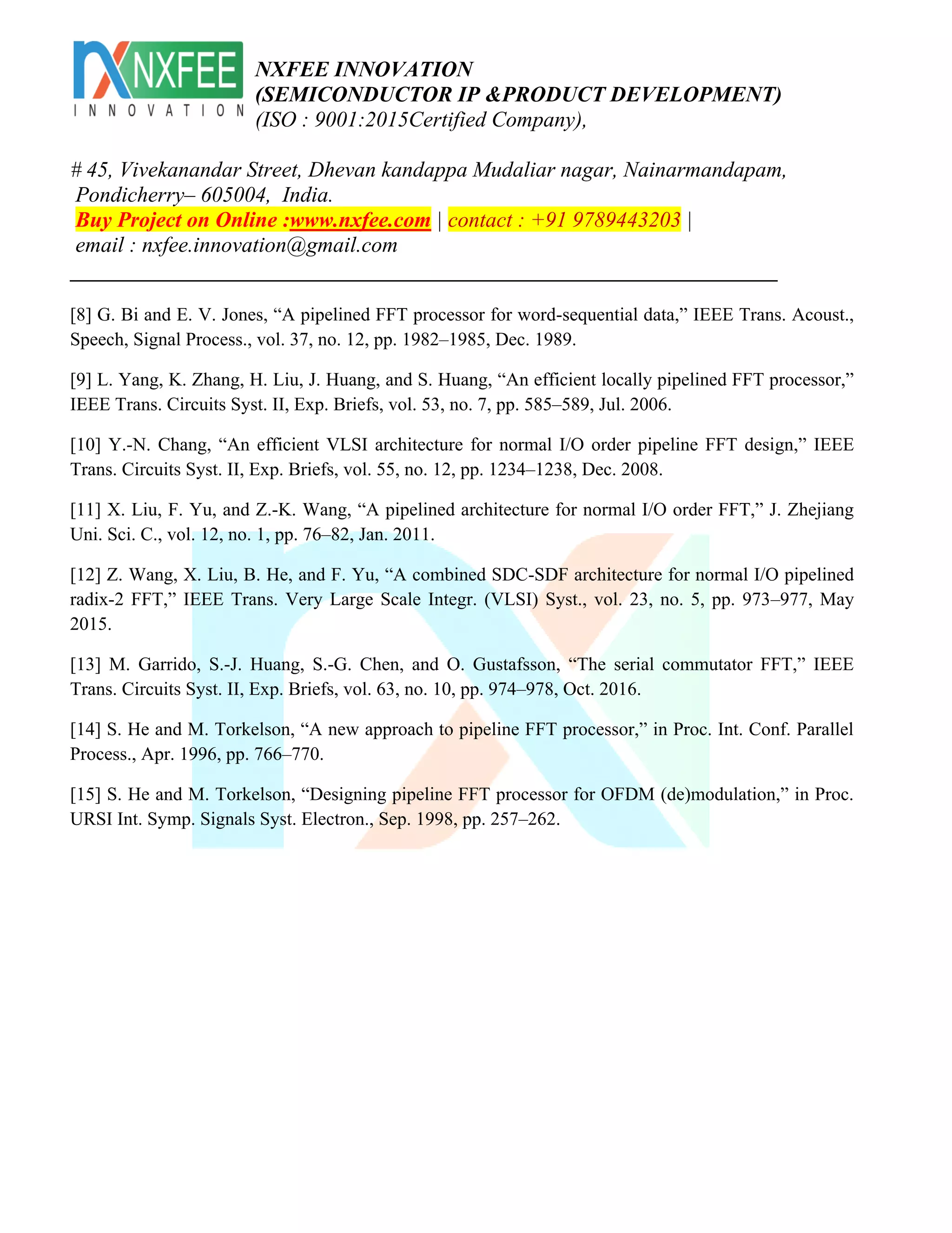 Efficient Fpga Mapping Of Pipeline Sdf Fft Cores Pdf Computing 6929