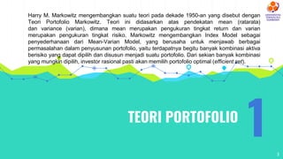 Efficient frontier (ppt) | PPTX