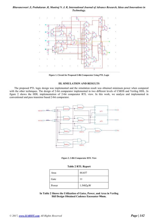 Efficient Implementation Of 2 Bit Magnitude Comparator Using Pt Pdf