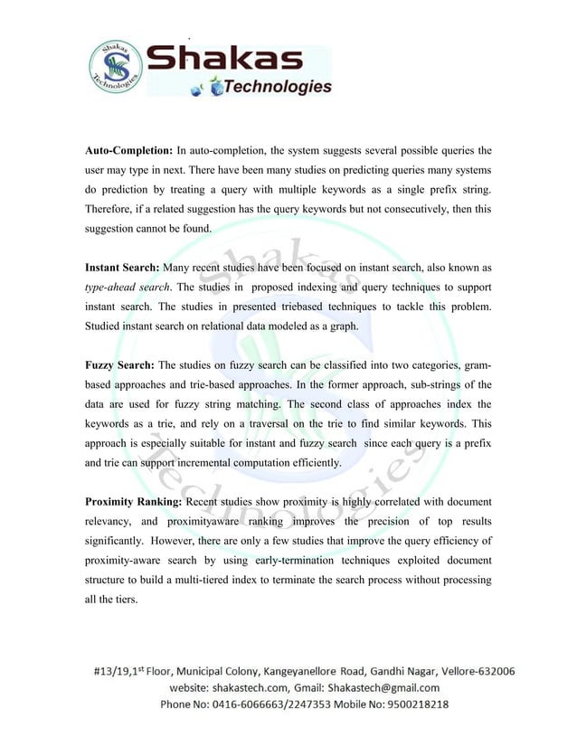 Efficient instant fuzzy search with proximity ranking | PDF