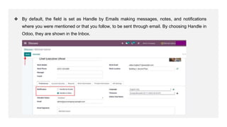 How to Efficiently Communicate Using Channels in Odoo | PPT